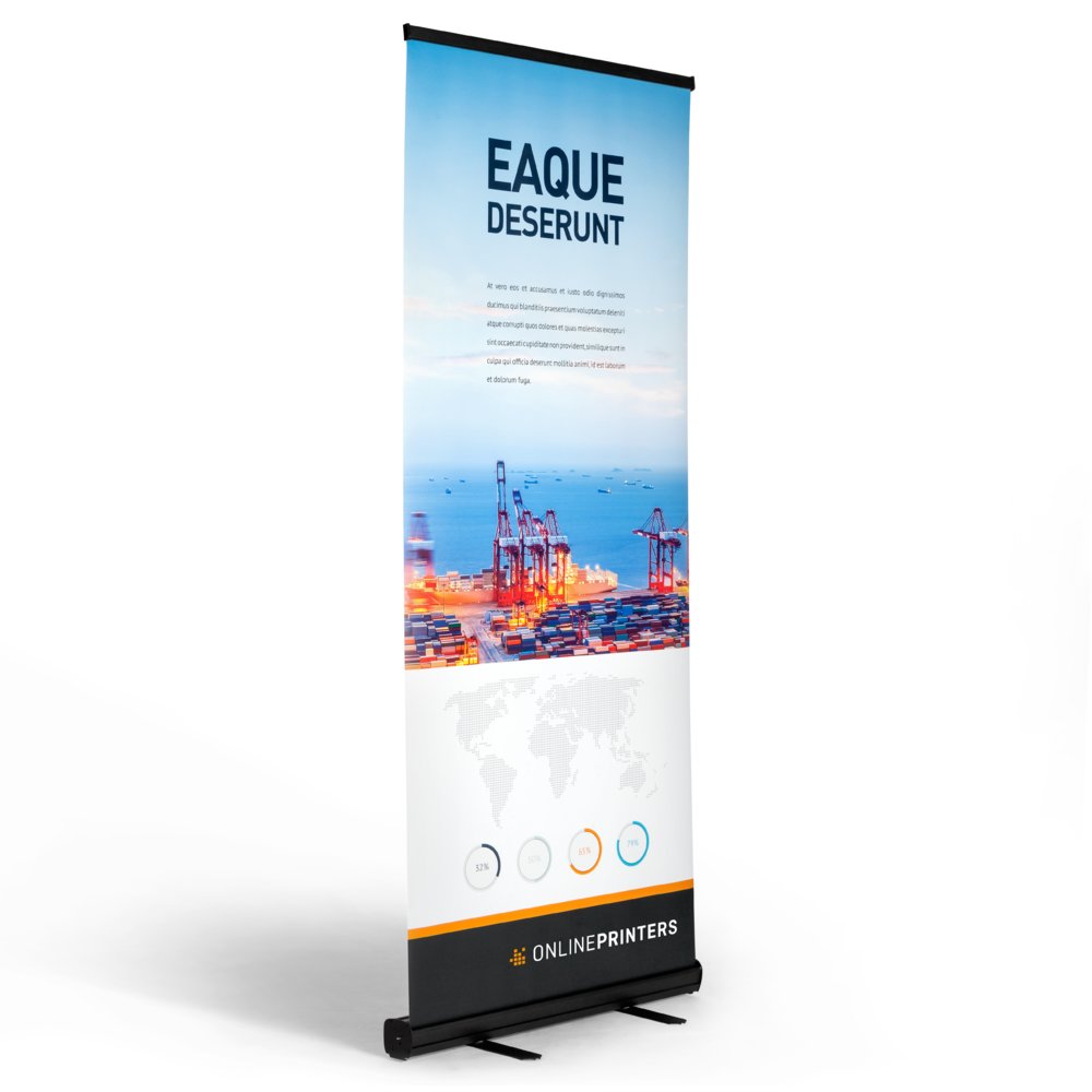 Roll-up budget, 85 x 200 cm, Roll-up budget hos Onlineprinters