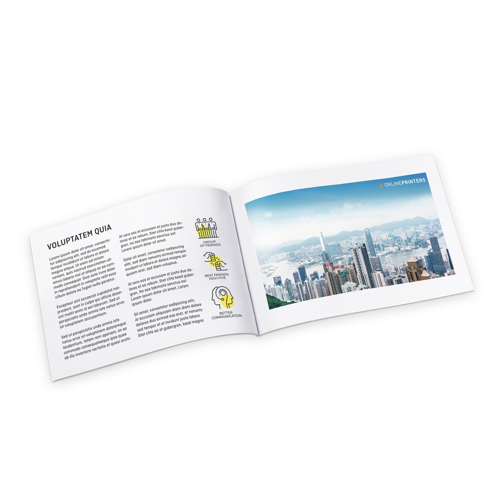 Kataloger, limbindning, A4, liggande format, A4 hos Onlineprinters