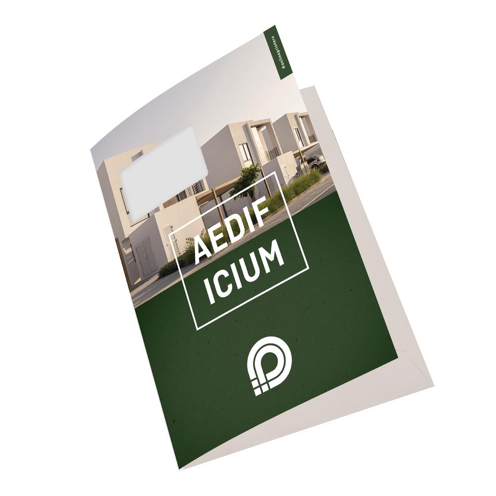 Mappar med flikar och fönster, för A4, 4/0, för A4 hos Onlineprinters